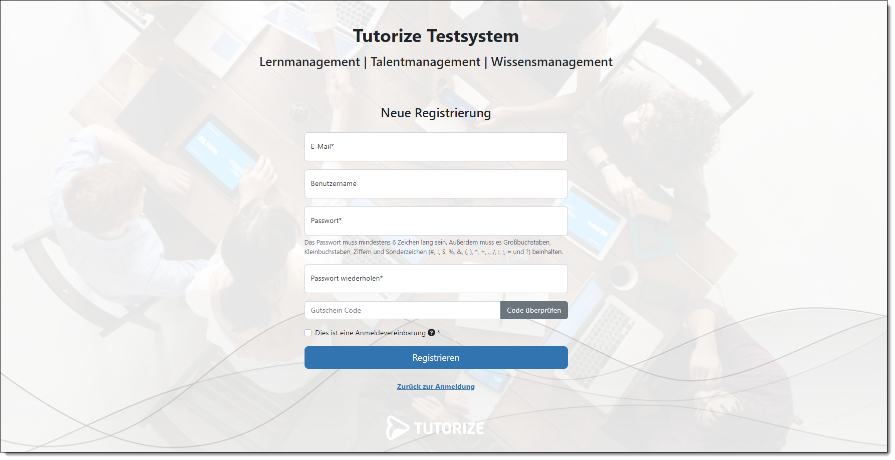 So erlauben Sie Benutzern sich selbst zu registrieren | TUTORize